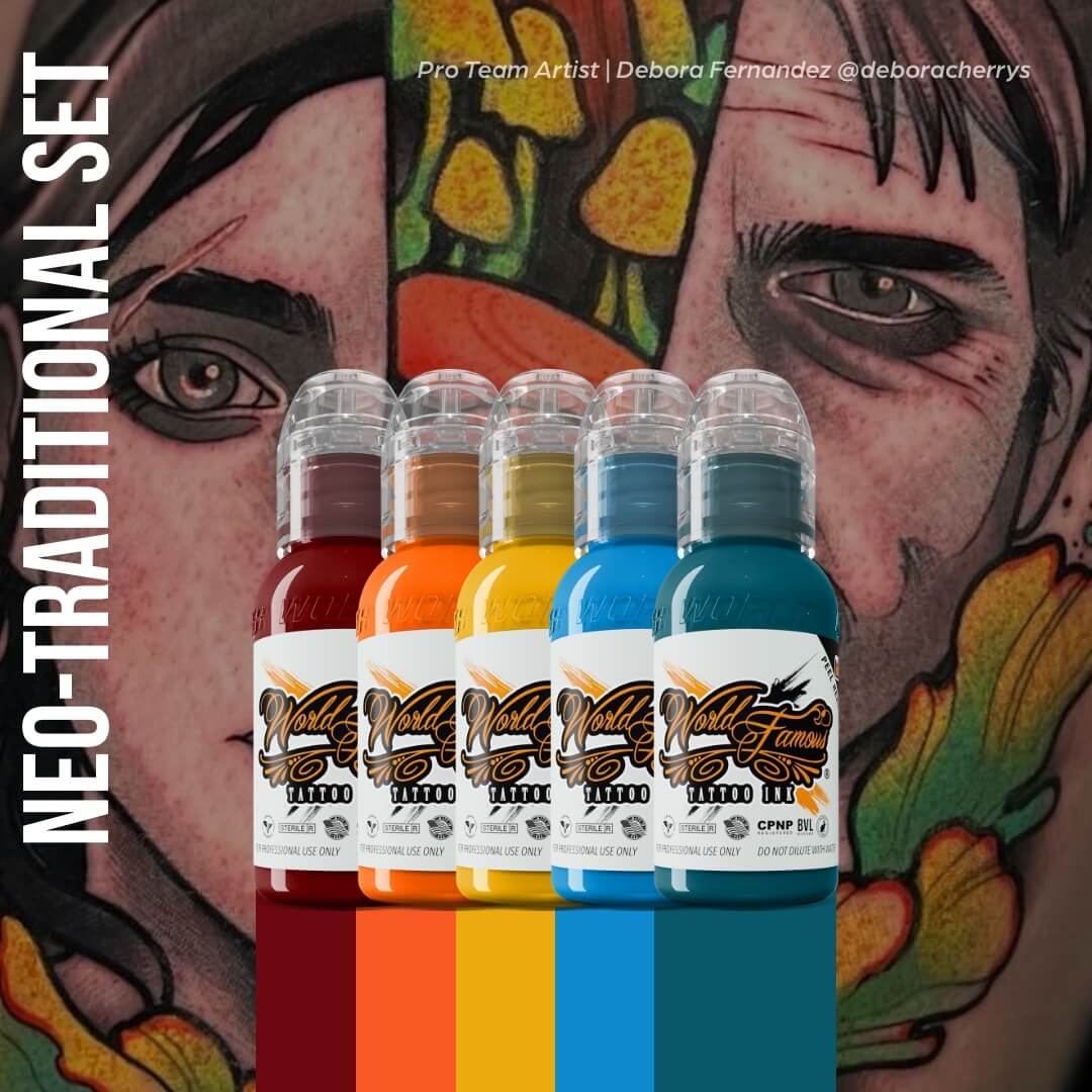 Neo-Traditional Mini Set | World Famous Tattoo Ink